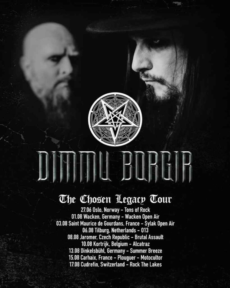 Dimmu Borgir, anuncia su «Chosen Legacy Tour» 2025 con fechas en Europa ...