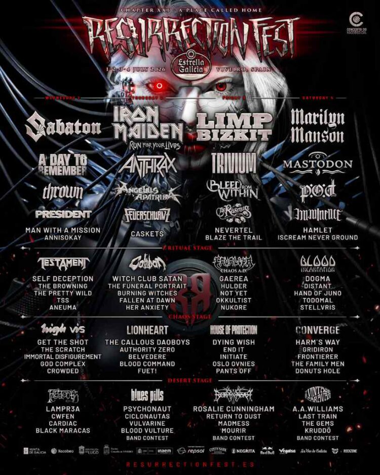 Resurrection Fest 2026, publica horarios – MetalBizarre.com