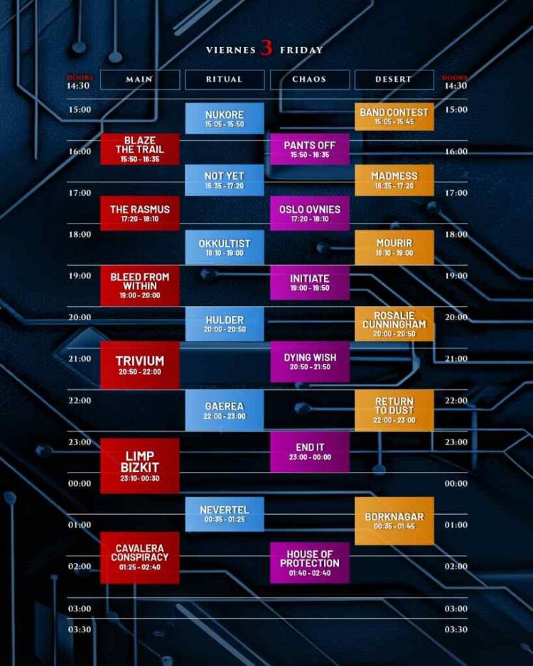 Resurrection Fest 2026, publica horarios – MetalBizarre.com
